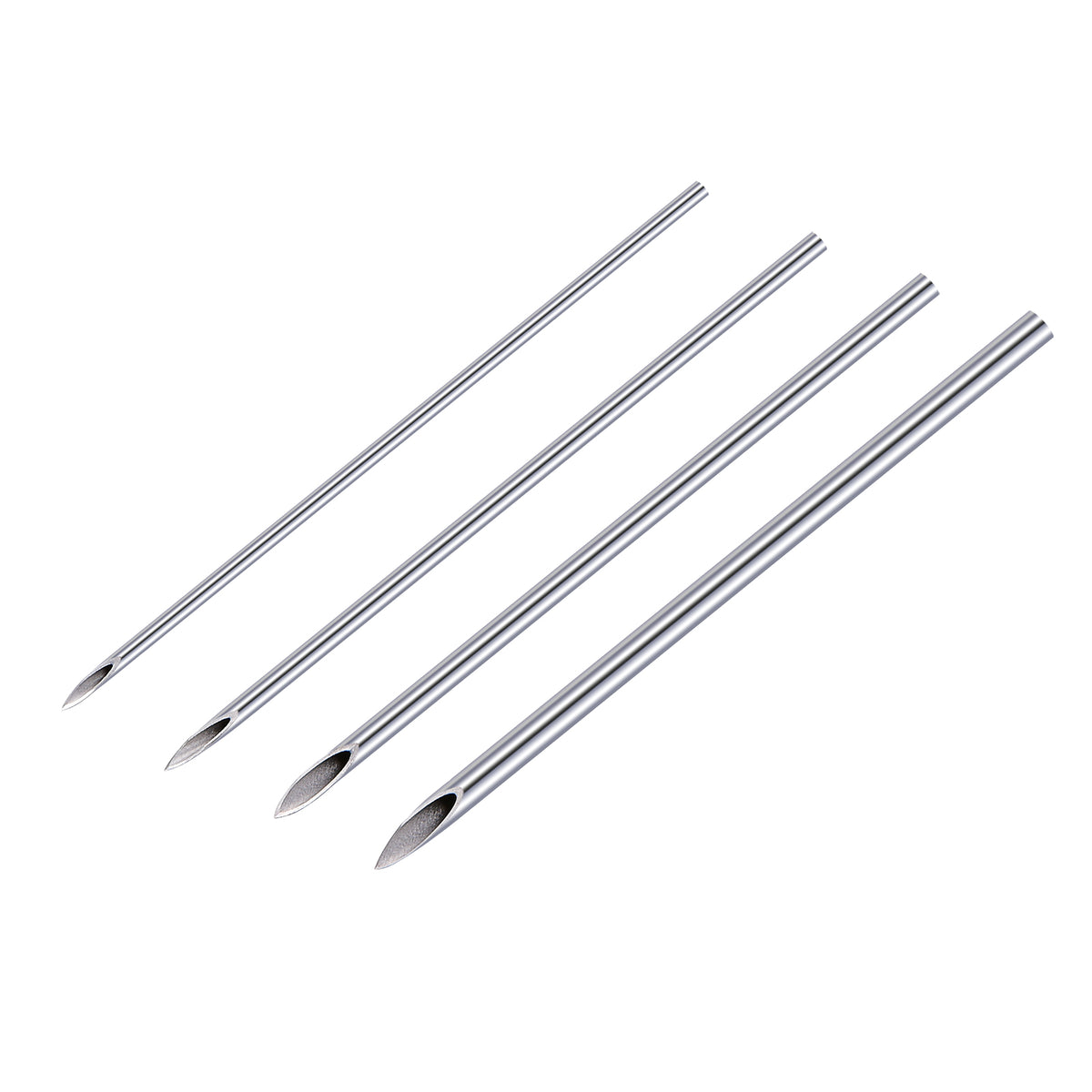 100PCS Mixed Body Piercing Needles, 14G 16G 18G 20G Stainless Steel ...