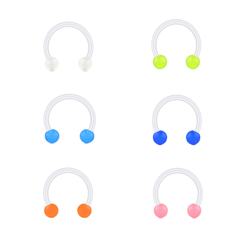 16gauge Plastic Septum Retainer Jelly Ball 8mm 10mm - BodyJewelryForYou ...