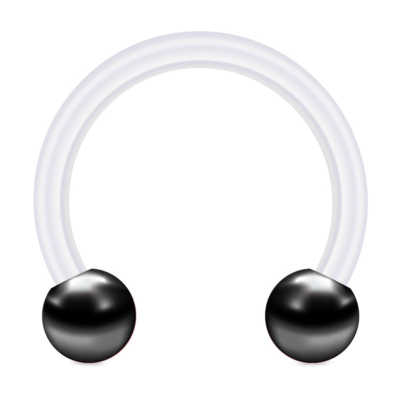 16gauge Plastic Septum Retainer Pearl 8mm 10mm - BodyJewelryForYou.com ...