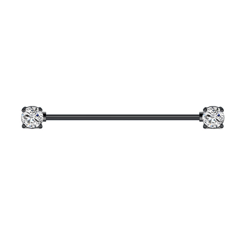 External Thread Stainless Steel Industrial Barbell Piercing 14G 35mm ...